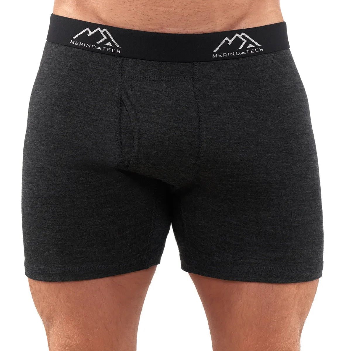 Men's Merino Boxers Charcoal Grey - Soft & Performance | Merino.Tech ...
