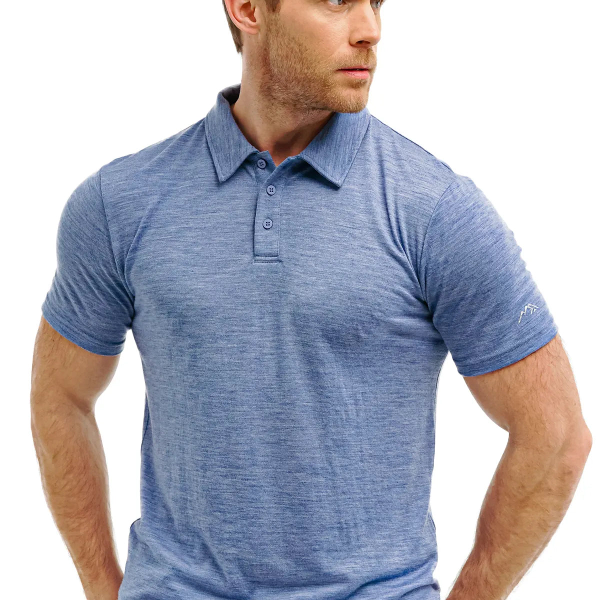 Men’s Merino Polo Deep Blue-Breathable & Moisture-Wicking – Merino Tech