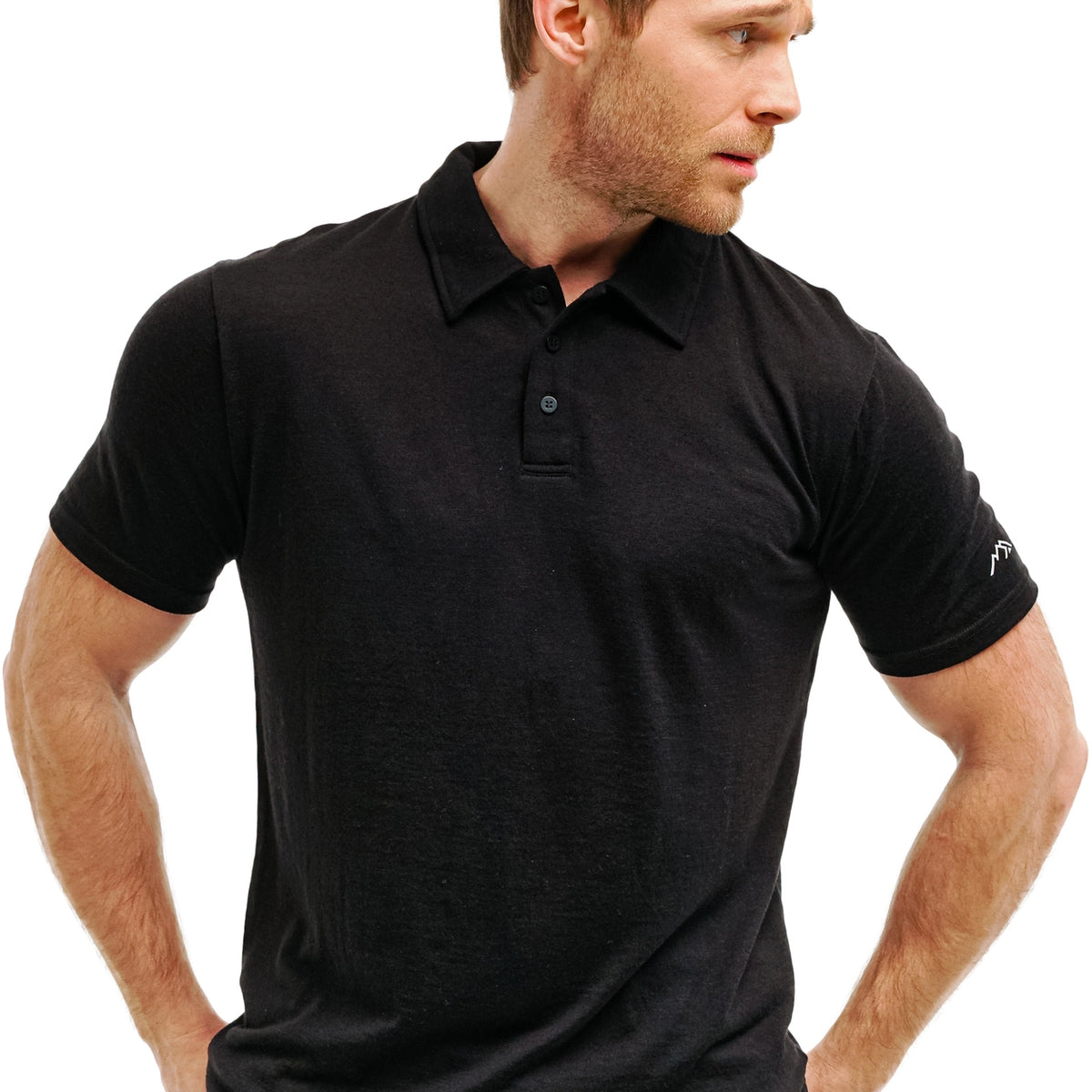 Men's 100% Merino Wool Black Polo: Perfect Blend of Comfort & Elegance ...
