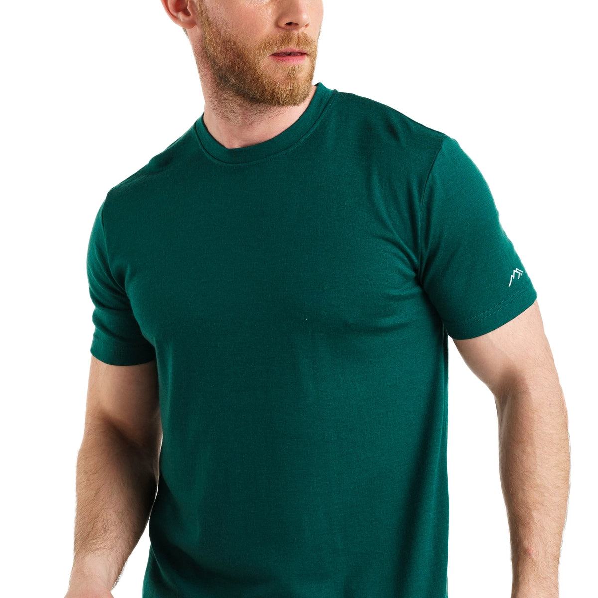 Men's 100% Merino Wool Emerald Green T-Shirts: Light, Soft, & Quick ...
