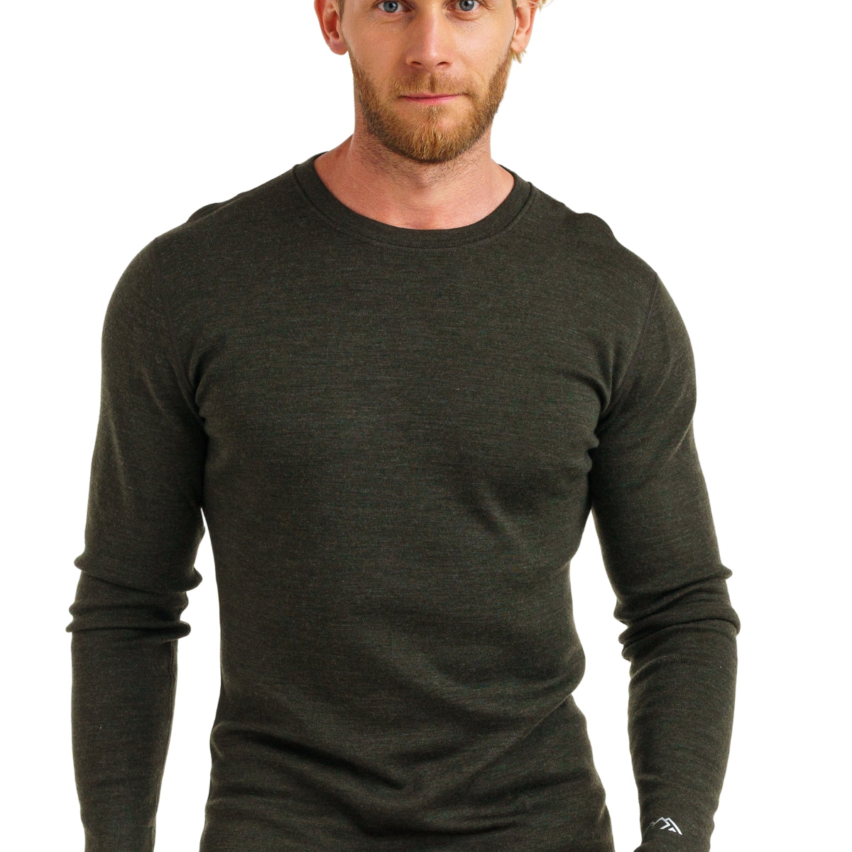 Men’s Merino Wool Long Sleeve 320 – Army Green | Soft & Breathable ...