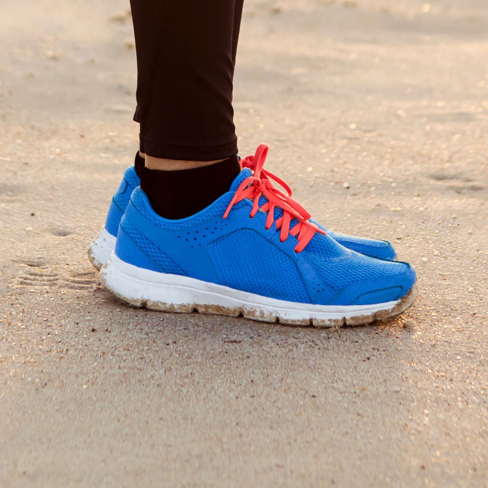 Merino Wool Running Socks - Cream Blue – Merino Tech