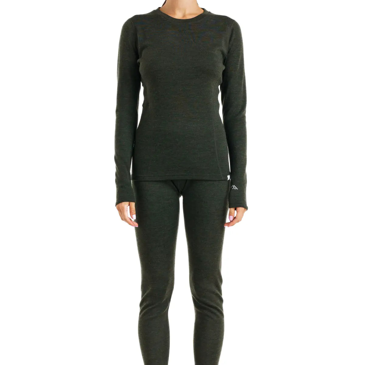Women’s Merino Wool Set – Army Green | Cozy & Warm – Merino Tech