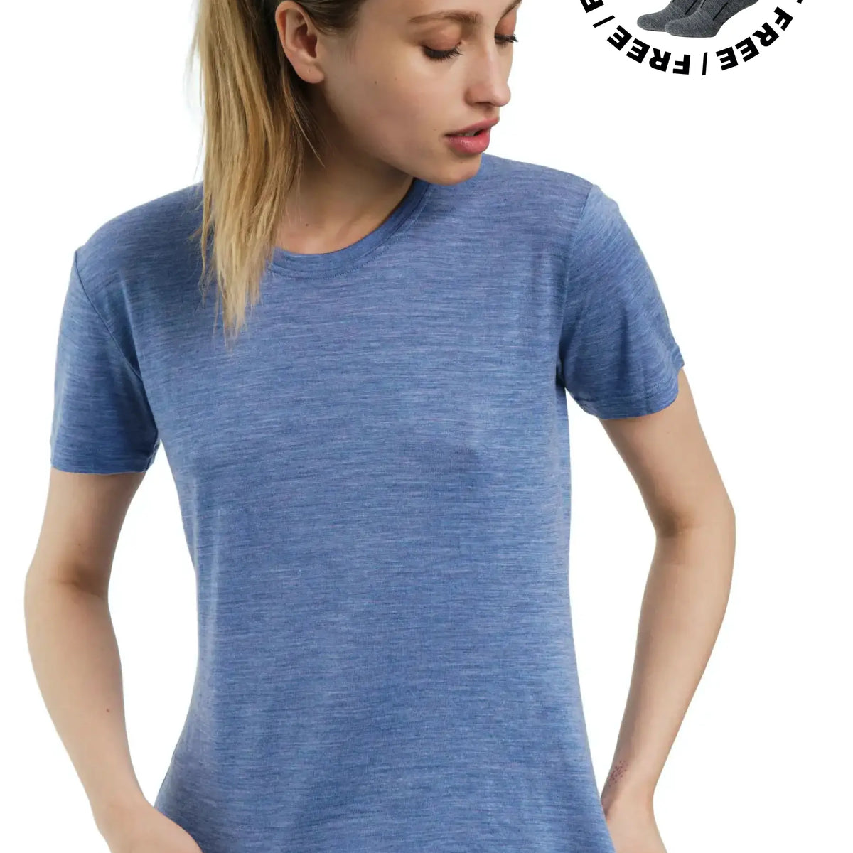 Ultrafine Merino Women’s Deep Blue T-Shirt 165 | Breathable & Fresh ...
