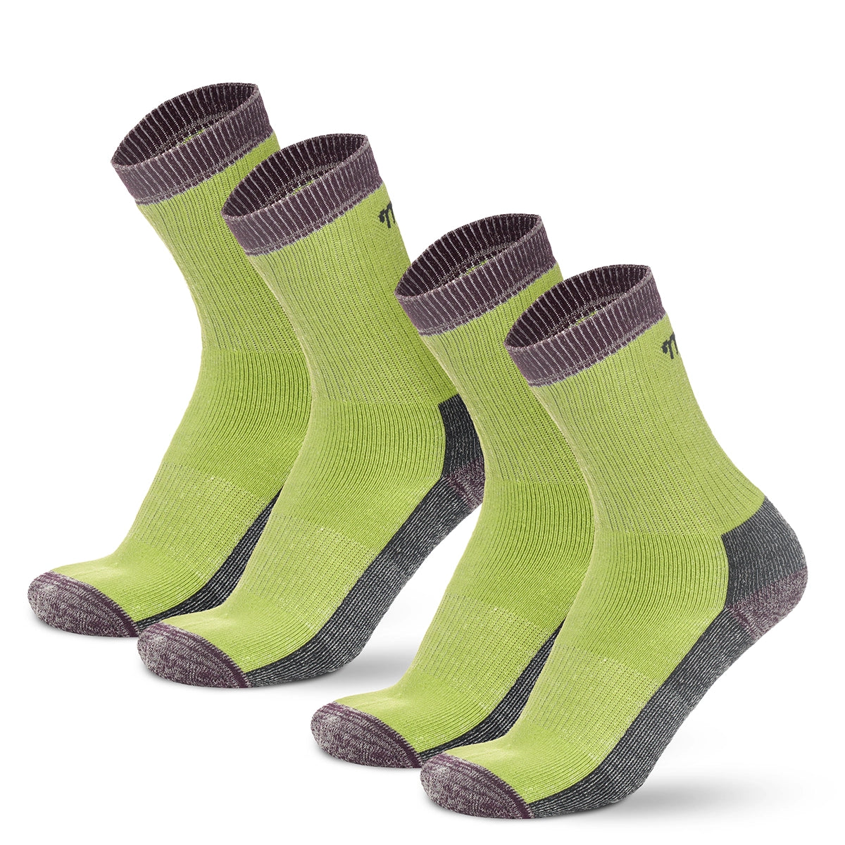 Merino Wool Running Socks - (Pack of 2) Electric Lightning – Merino Tech