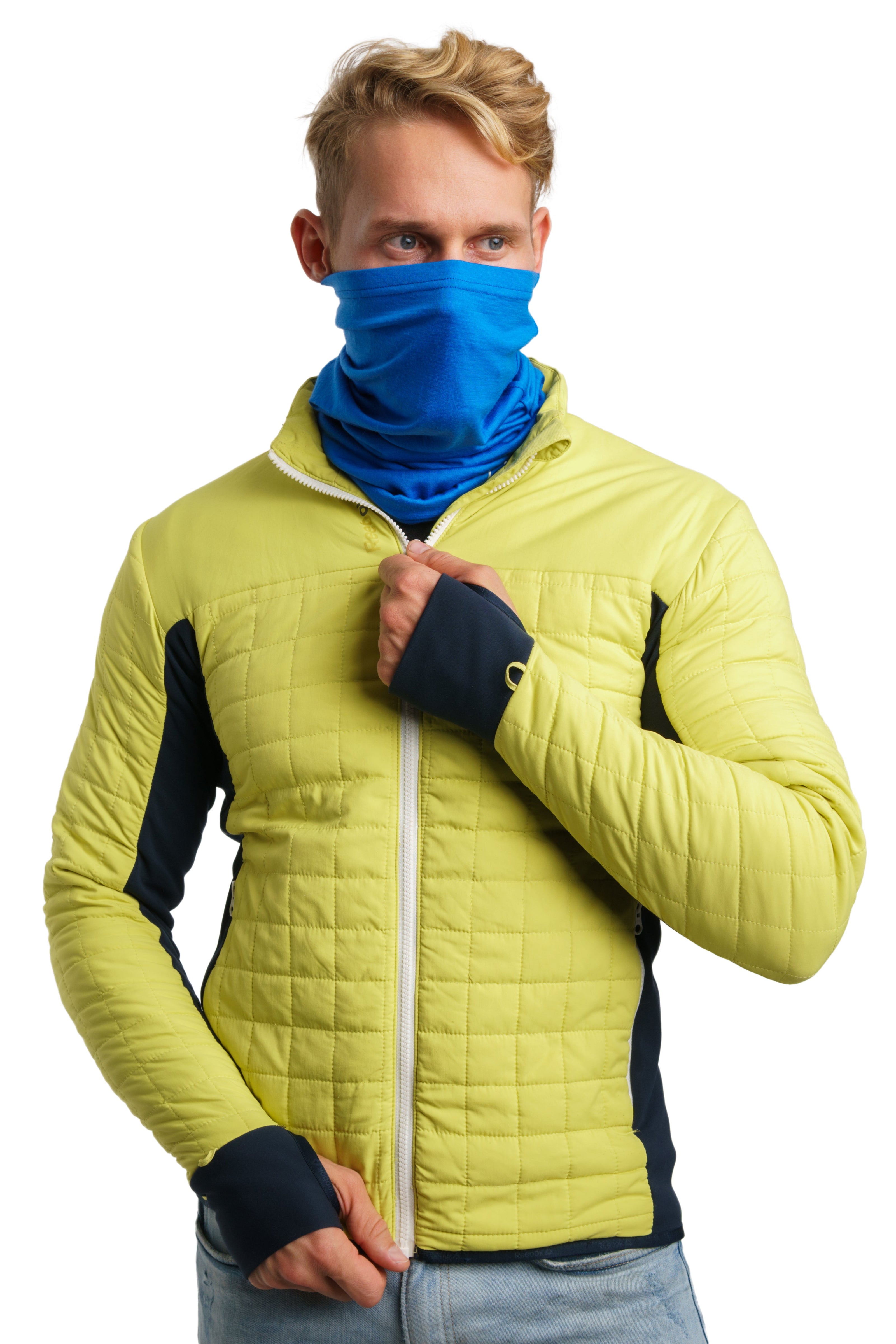 Stay Warm & Comfortable: Merino Wool Sky Blue Neck Gaiters – Merino Tech